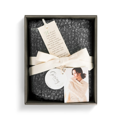 Demdaco Giving Shawl CHARCOAL – Genevieve Bond Gifts